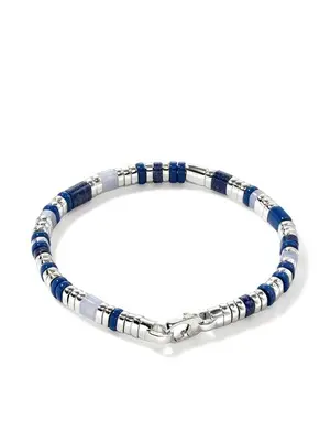 John Hardy Sterling Lapis Lazuli, And Agate Bracelet