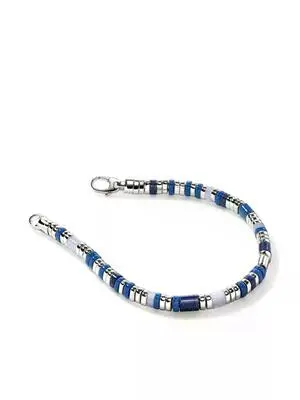John Hardy Sterling Lapis Lazuli, And Agate Bracelet