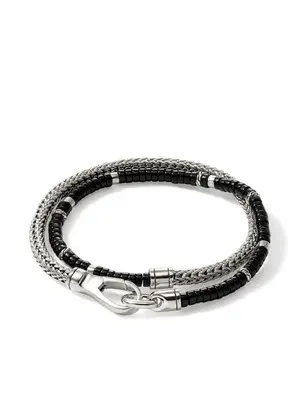 John Hardy Sterling And Black Onyx Bracelet - Silver