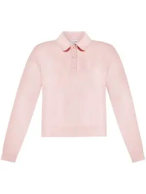 Lacoste Logo-embossed Cotton Sweatshirt - Pink