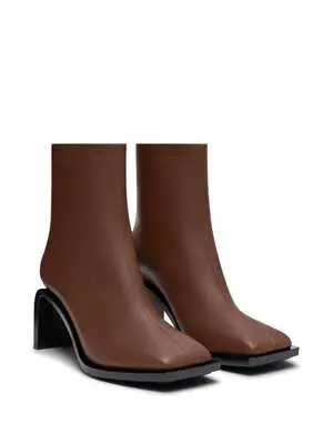 COURREGES Stream Leather Ankle Boots