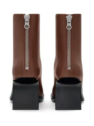 COURREGES Stream Leather Ankle Boots