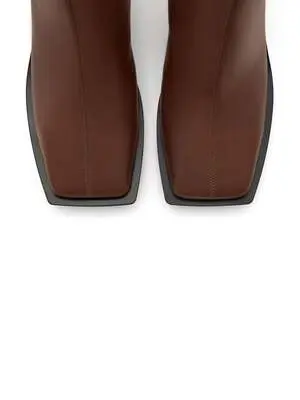 COURREGES Stream Leather Ankle Boots