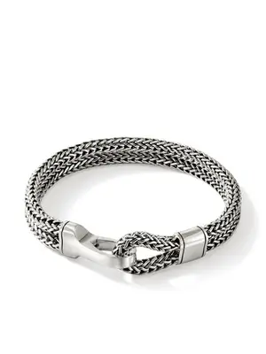 John Hardy Sterling Wheat Chain Hook Bracelet - Silver