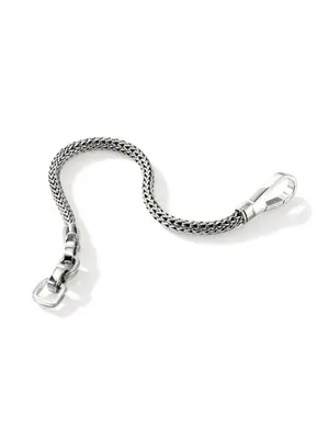 John Hardy Sterling Wheat Chain Hook Bracelet - Silver