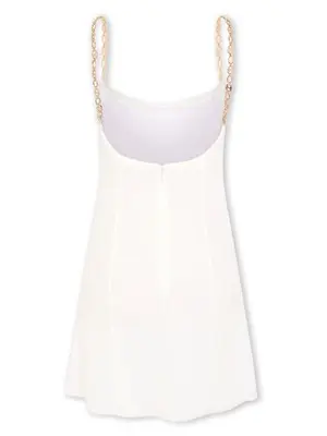 Rabanne Chain-strap Silk Minidress