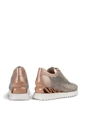 LE SILLA Gilda 60mm Crystal-embellished Sneakers - Pink