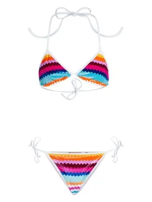 Missoni Zigzag-print Triangle Bikini