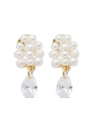 Completedworks Pearl-embellished Drop Earrings - Neutrals