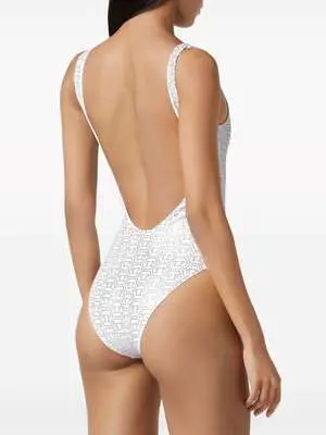 Philipp Plein Monogram One-piece Swimsuit