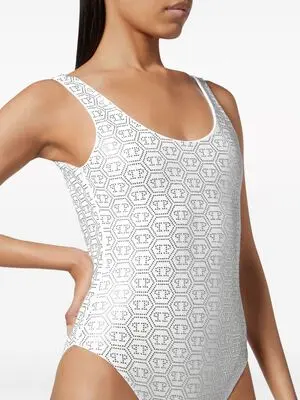 Philipp Plein Monogram One-piece Swimsuit