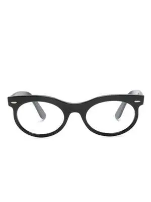 Ray-ban Oval Frame Glasses Black