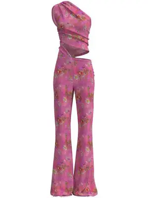 MARGHERITA MACCAPANI Glam Sere Floral-print Jumpsuit - Pink