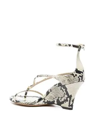 Khaite Marion 75mm Sandals - Neutrals