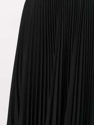 Balenciaga Pleated Midi Skirt - Black