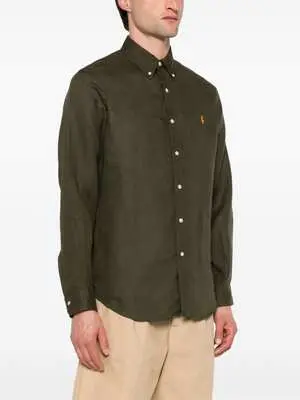 Polo Ralph Lauren Polo-pony Linen Shirt - Green