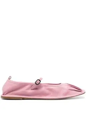 Hereu Dansa Leather Ballerina Flats - Pink