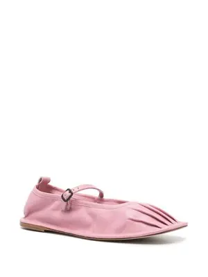 Hereu Dansa Leather Ballerina Flats - Pink