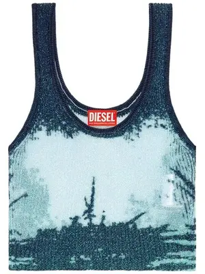 DIESEL Deidrina Lurex Tank Top - Blue