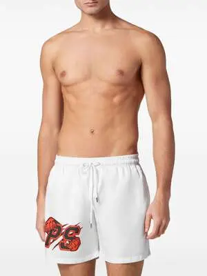 PLEIN SPORT Logo-print Swim Shorts