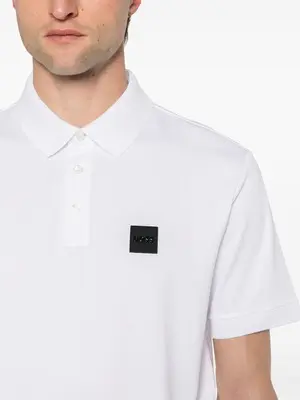 BOSS Appliqué-logo Polo Shirt - White