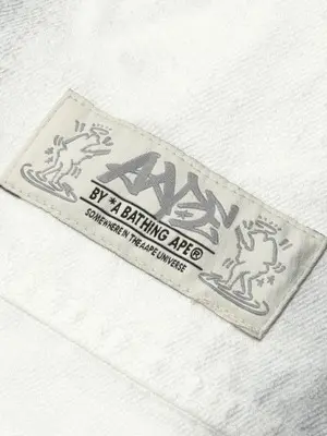 AAPE BY *A BATHING APE® Logo-appliqué Denim Jacket