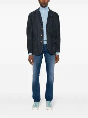 Brunello Cucinelli Single-breasted Suede Blazer