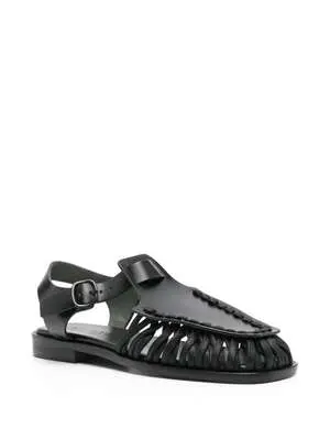 Hereu Alaro Leather Sandals - Black