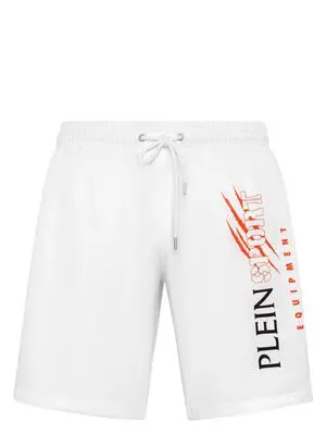 PLEIN SPORT Scratch Swim Shorts - White