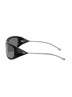 DIESEL® Logo Plaque Rectangle Sunglasses