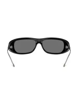 DIESEL® Logo Plaque Rectangle Sunglasses