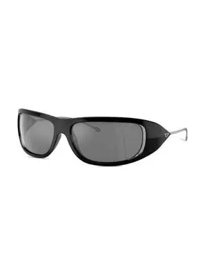 DIESEL® Logo Plaque Rectangle Sunglasses