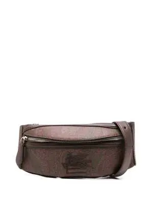 Etro Pegaso-embroidered Paisley Belt Bag - Brown