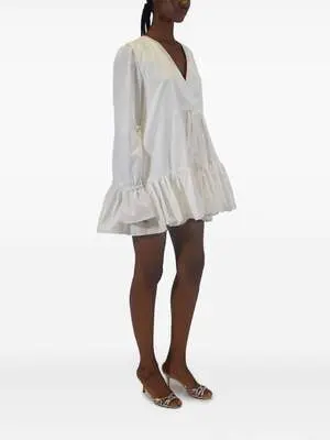 Azeeza Thistle Ruffle Poplin Minidress