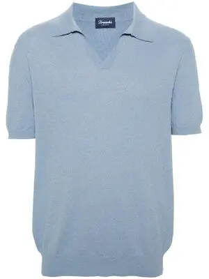 DRUMOHR Split-neck Polo Shirt