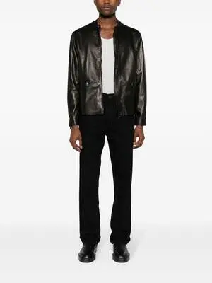 GIORGIO BRATO Zip-up Leather Jacket
