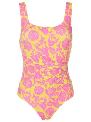 CLUBE BOSSA Venna Floral-print Swimsuit - Pink