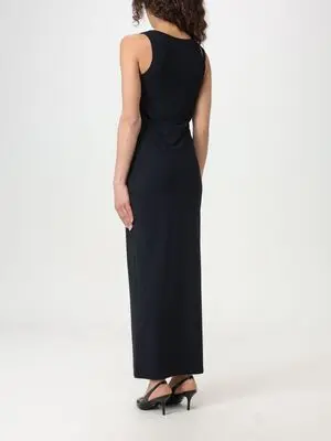 Patrizia Pepe Sleeveless Maxi Dress With V-neck And Slit