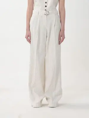 Liu Jo Striped Wide-leg Trousers - White