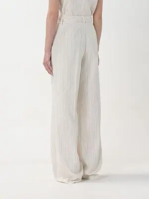 Liu Jo Striped Wide-leg Trousers - White
