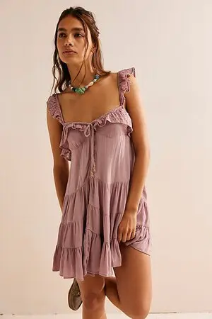 Free People Free People Summer Romance Mini Dress Woodrose