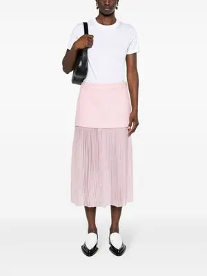 Gucci Layered Silk-tweed Midi Skirt