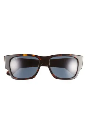 Ray-ban 56mm Polarized Rectangular Sunglasses - Havana