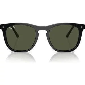 Ray-ban 53mm Polarized Square Sunglasses - Black