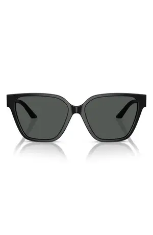 Versace 56mm Butterfly Sunglasses - Black