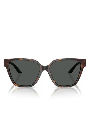 Versace 56mm Butterfly Sunglasses - Havana