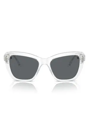 SWAROVSKI Swarovski 52mm Cat Eye Sunglasses Crystal