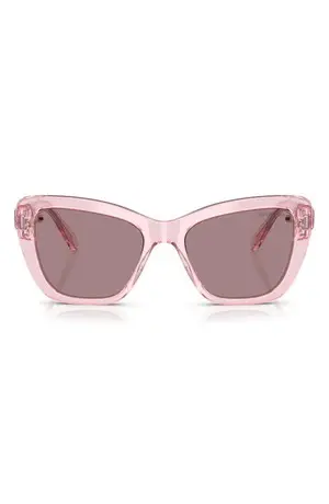 SWAROVSKI Swarovski 52mm Cat Eye Sunglasses Trans Pink
