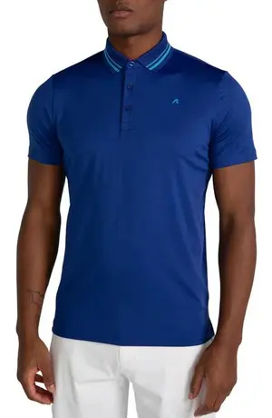 REDVANLY Cadman Performance Golf Polo Mazarine Blue