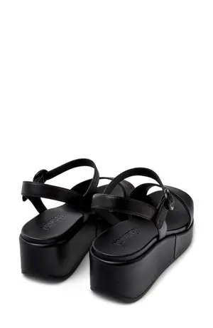 Camper Misia Platform Sandal - Black